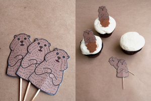 Groundhog Day Cupcakes - The Sweetest Occasion