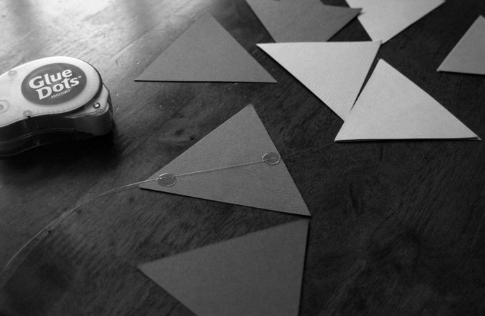 DIY Triangle Garland + Confetti - The Sweetest Occasion