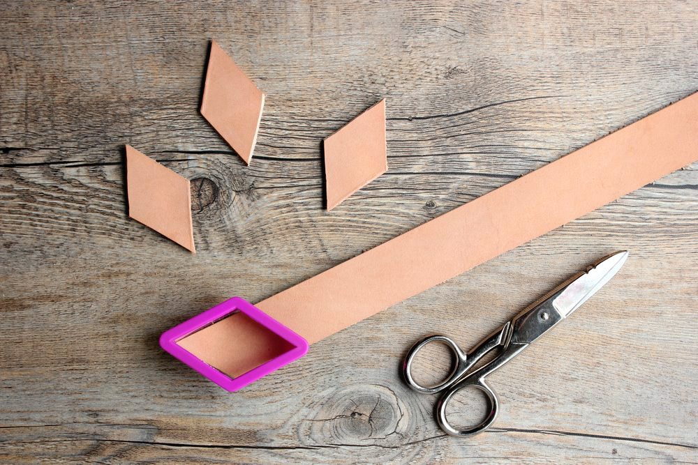 DIY Geometric Leather Partywares - The Sweetest Occasion