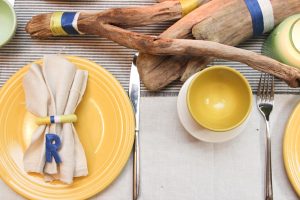 DIY Colorblock Centerpiece - The Sweetest Occasion
