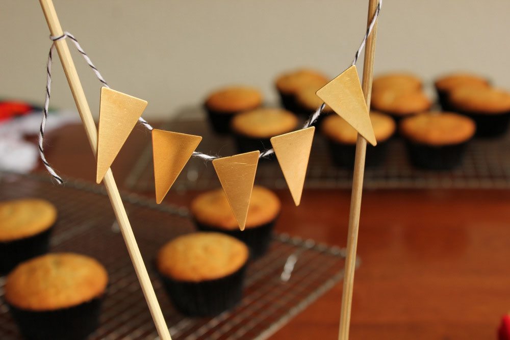 DIY Metal Cake Bunting - The Sweetest Occasion
