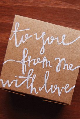 DIY Hand Lettered Gift Wrap - The Sweetest Occasion