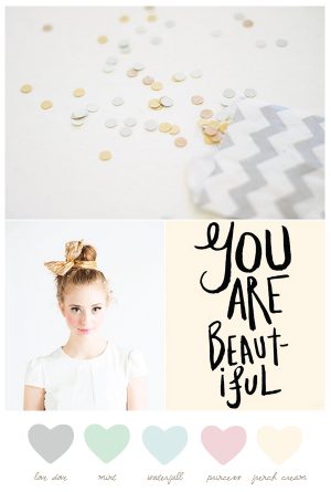 Color Palette: French Cream + Mint - The Sweetest Occasion