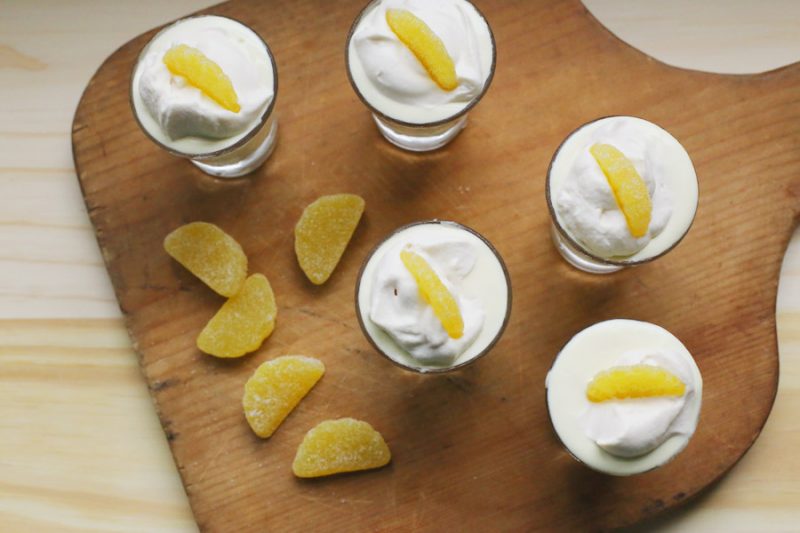 Lemon Drop Pudding Shots