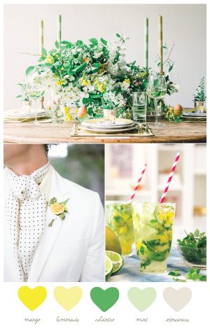 Color Palette: Mango + Cilantro - The Sweetest Occasion