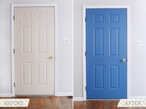 How to Paint a Door - 31 Days of Color with Valspar + Ace - The ...