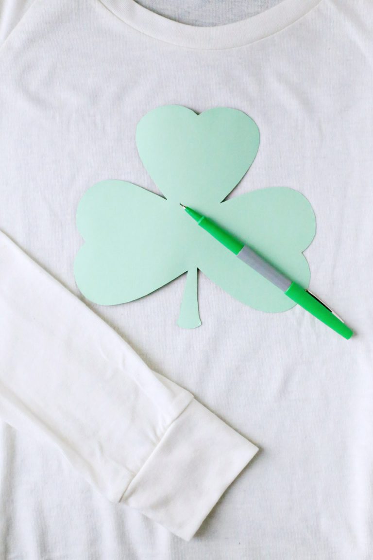 DIY Sequin Shamrock Shirt - The Sweetest Occasion