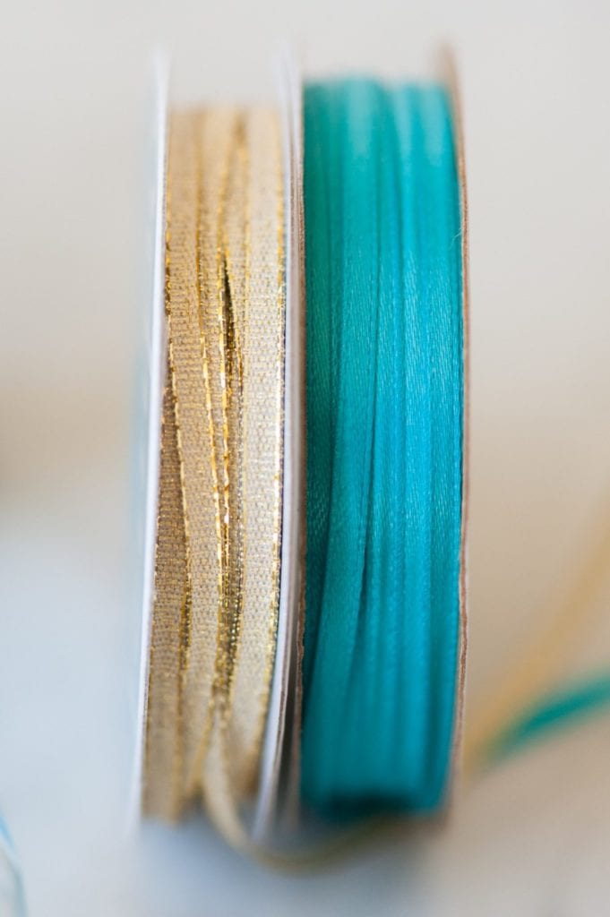 DIY Painted Gold Leaf Ornaments - The Sweetest Occasion