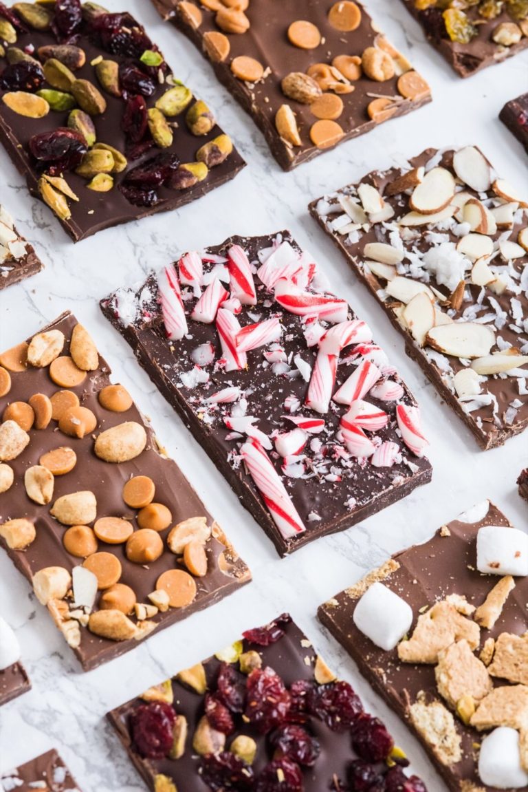 Christmas Chocolate Bark Six Ways - The Sweetest Occasion