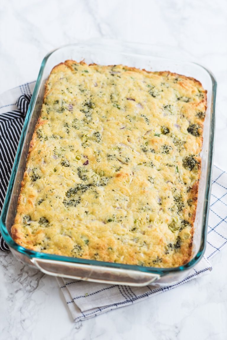 The Best Cheesy Broccoli Cornbread with Jiffy Mix - The Sweetest Occasion