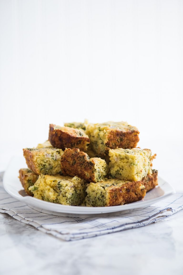 The Best Cheesy Broccoli Cornbread with Jiffy Mix - The Sweetest Occasion