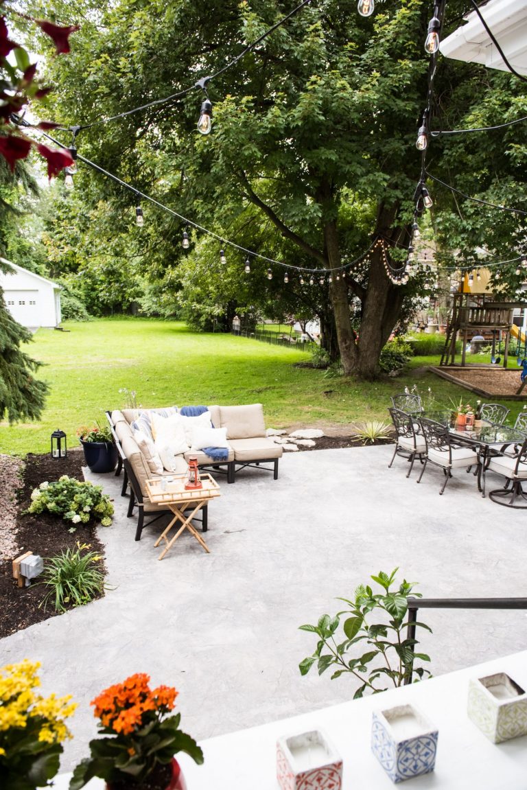 Our Backyard Makeover + New Patio Reveal (Before and After) - The ...