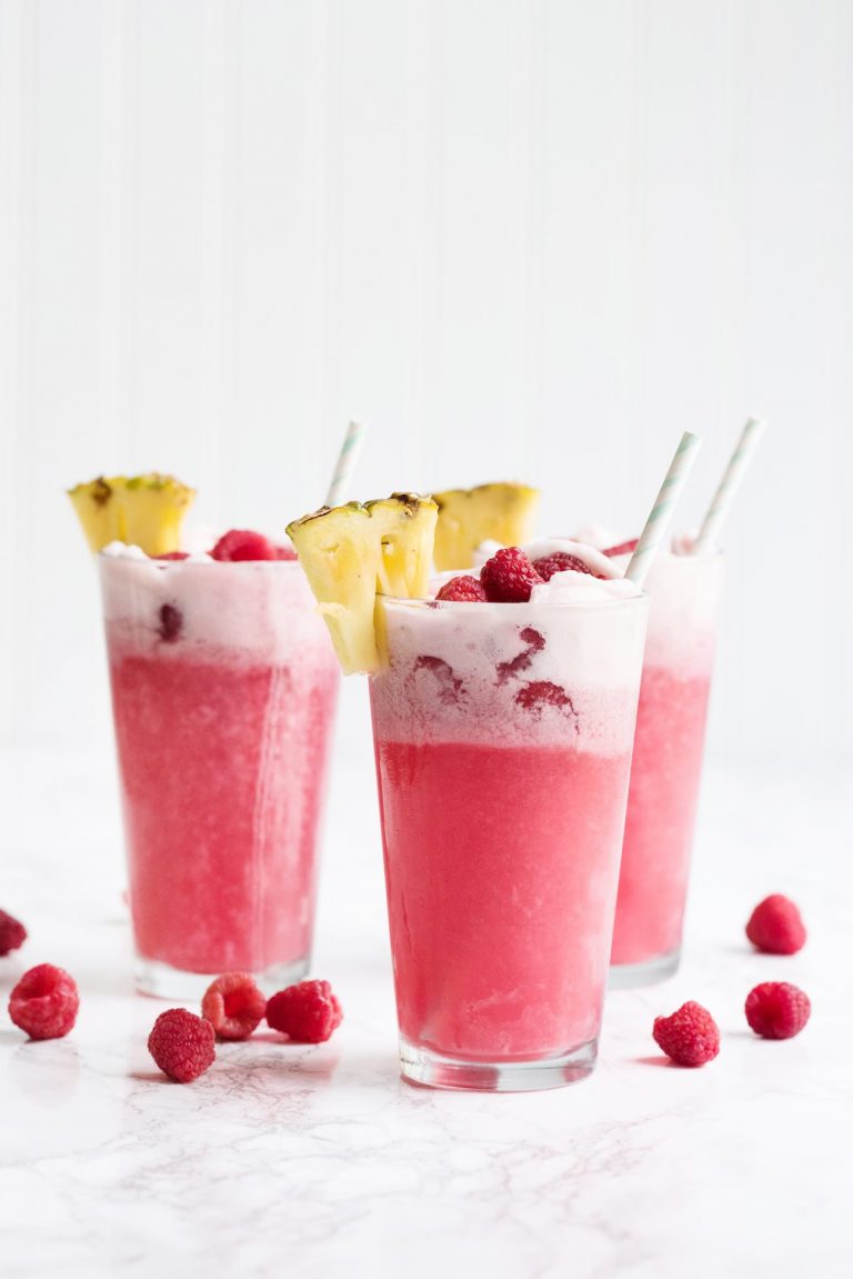 Raspberry Party Punch Sherbet Floats - The Sweetest Occasion