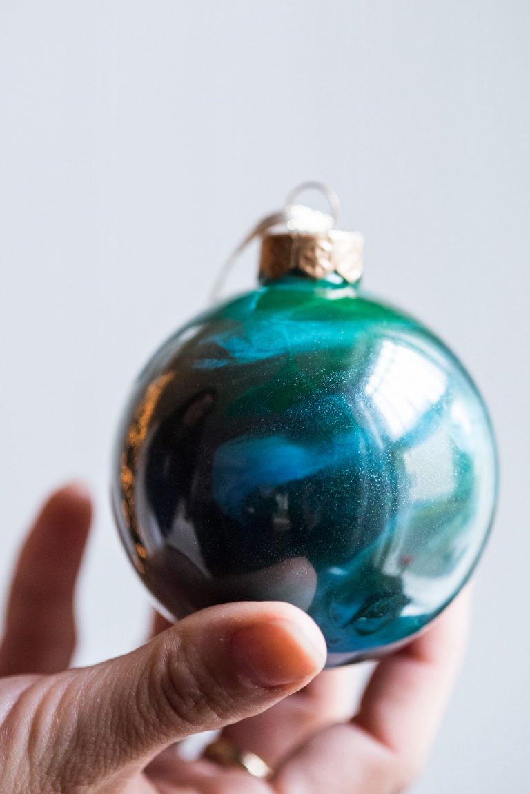 DIY Christmas Ornaments with Melted Crayons - The Sweetest Occasion