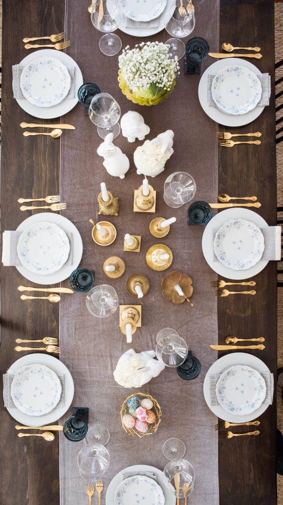 A Modern Elegant Easter Dinner Table - The Sweetest Occasion