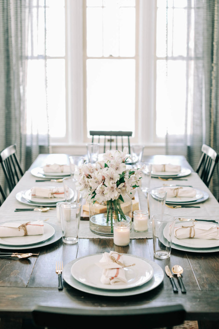 Setting the Table for a Casual Dinner Party - The Sweetest Occasion