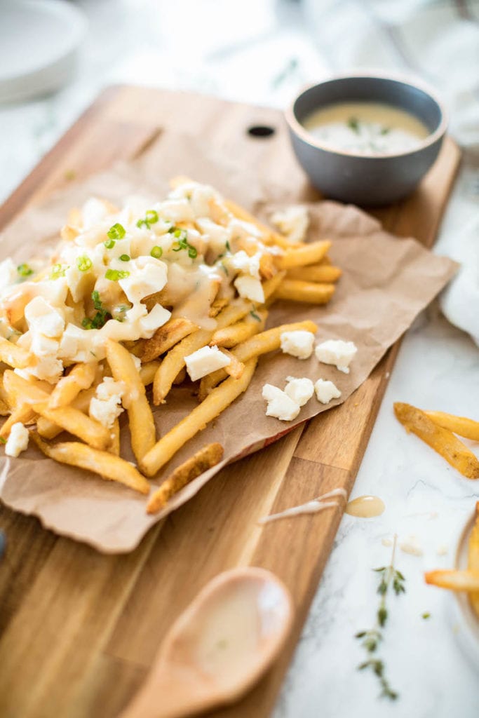 Epic Vegetarian Poutine with Easy Homemade Vegetarian Gravy - The ...